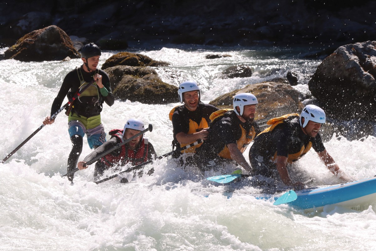 Paddle Embrun Durance - De Bleu à Blanc
